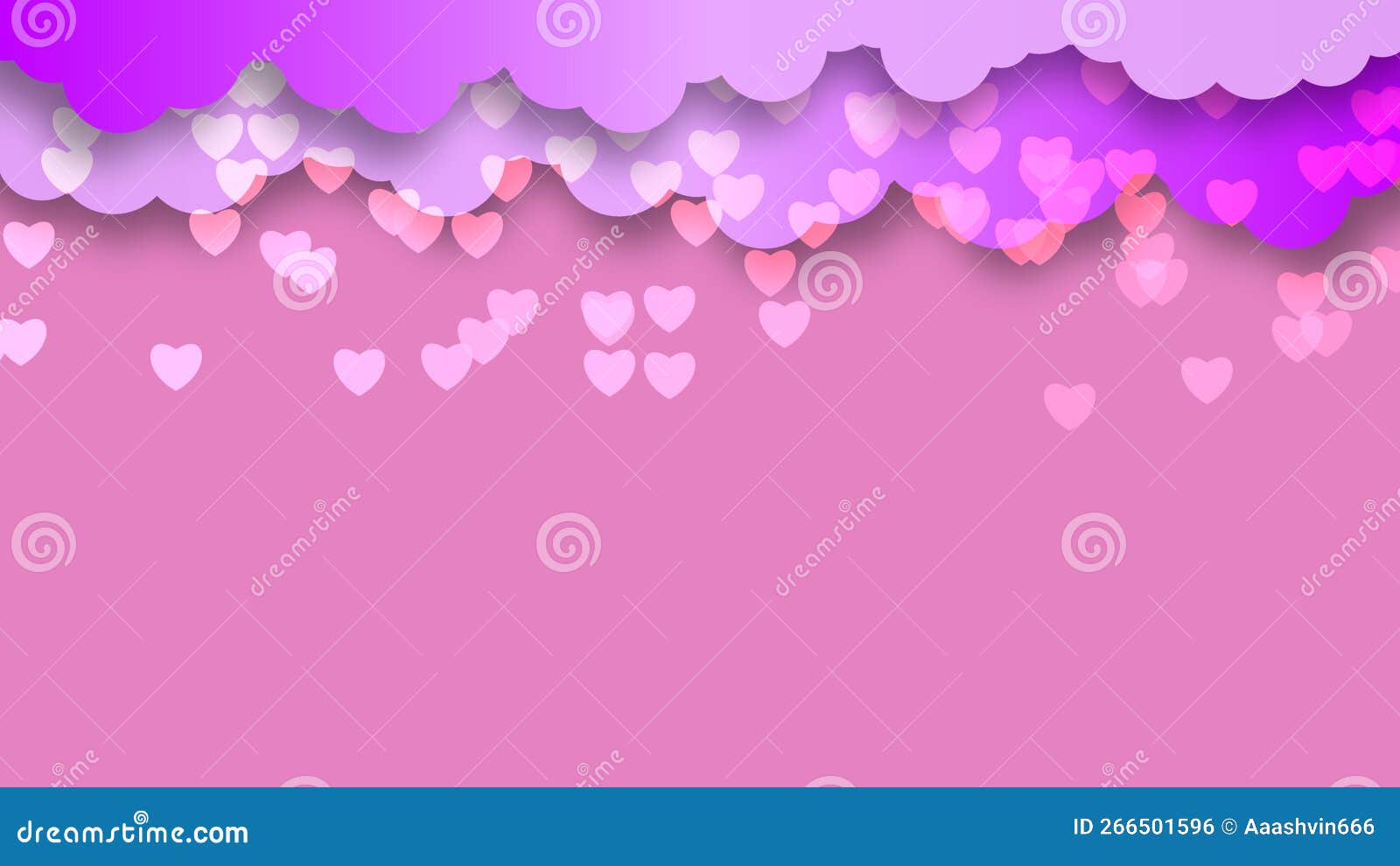 Pink Heart Shape Rain Illustration Stock Illustration - Illustration of ...