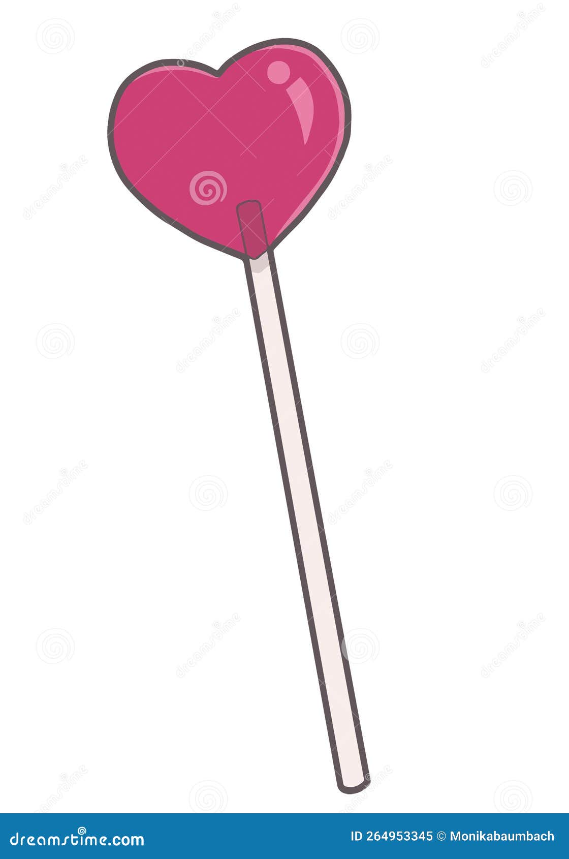 Pink Heart Shaped Lollipop Candy Stock Image - Illustration of hard ...