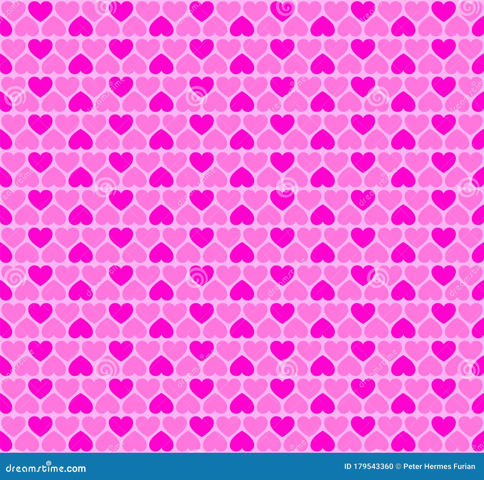 Pink Heart Shapes, Seamless Background Tile Stock Vector - Illustration ...