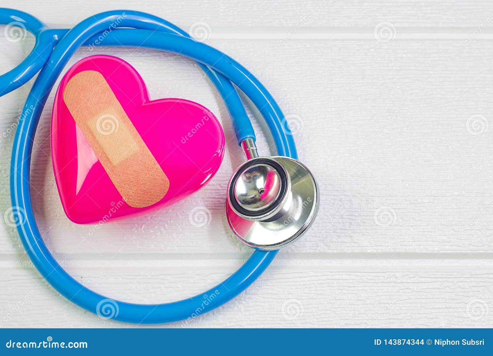 Pink Heart and Stethoscopes for Medical Content Stock Photo - Image of ...