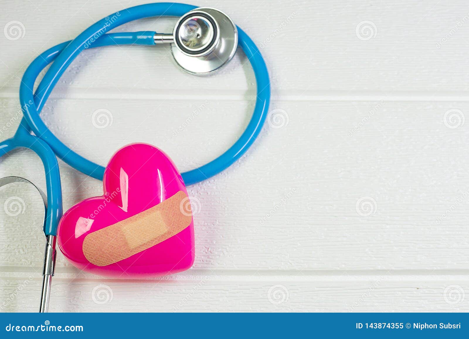 Pink Heart and Stethoscopes for Medical Content Stock Image - Image of ...