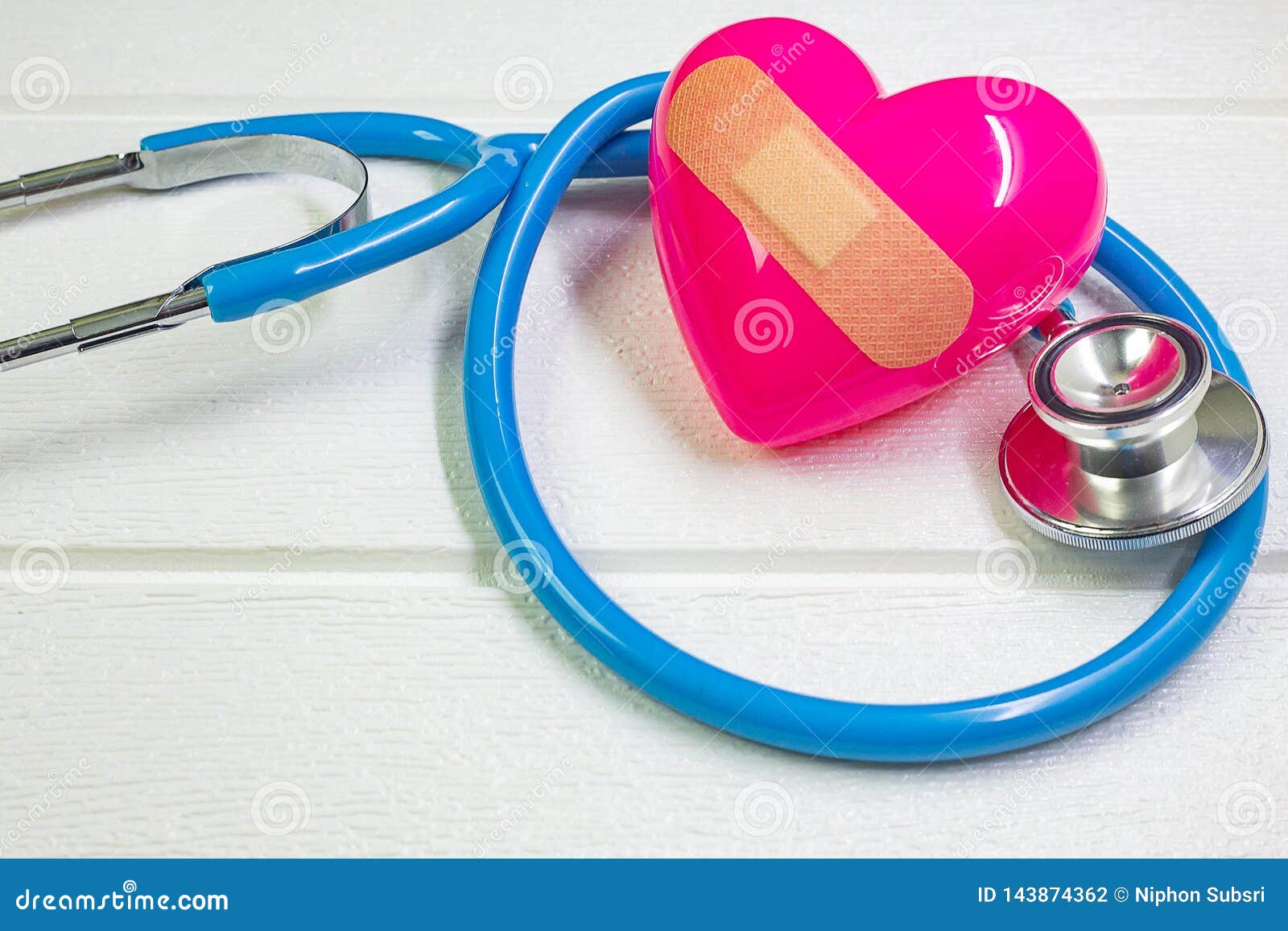 Pink Heart and Stethoscopes for Medical Content Stock Photo - Image of ...