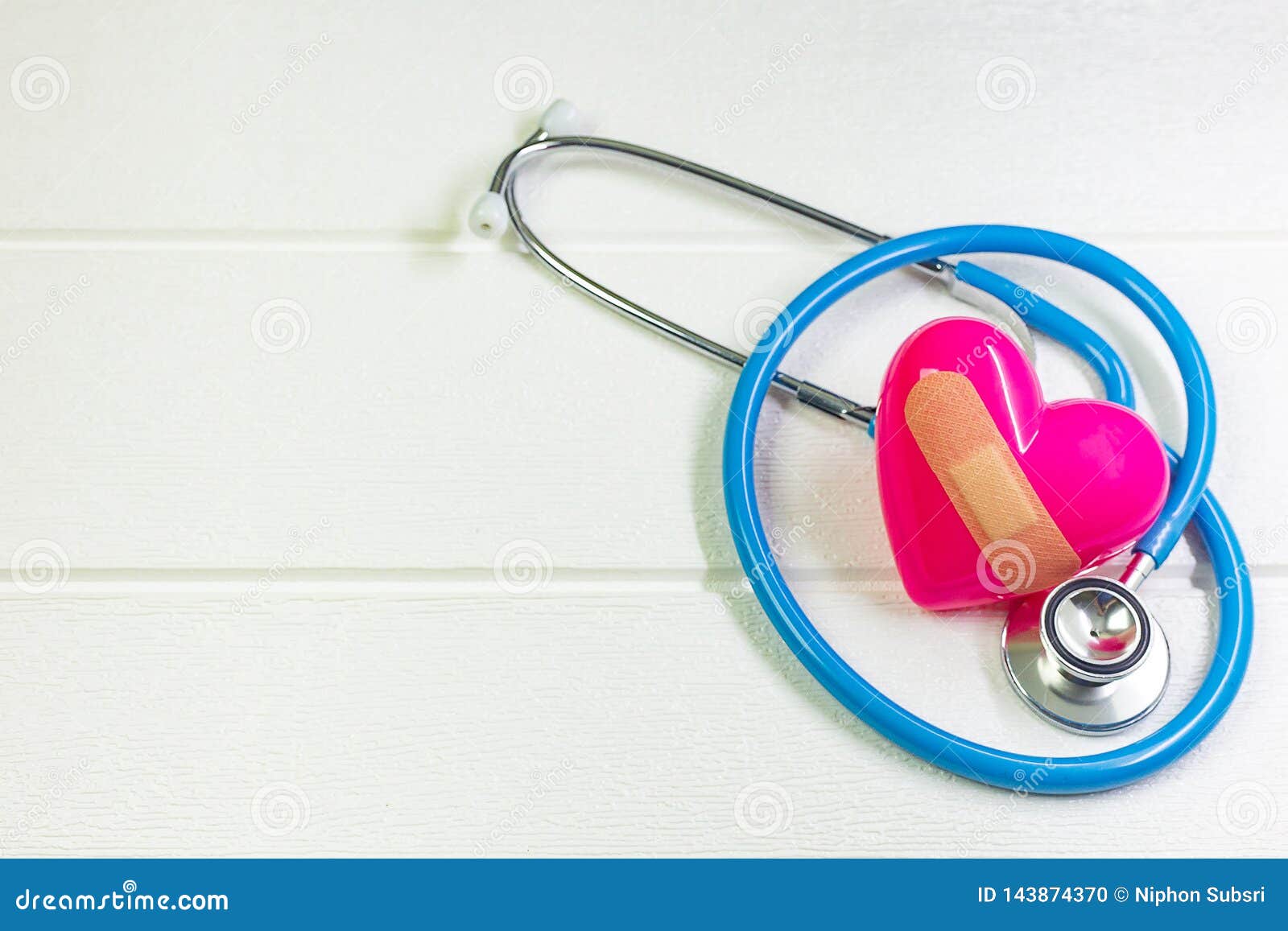 Pink Heart and Stethoscopes for Medical Content Stock Photo - Image of ...