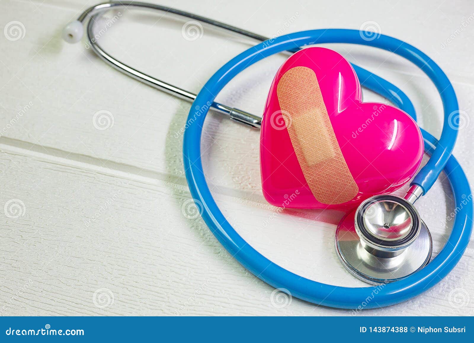 Pink Heart and Stethoscopes for Medical Content Stock Photo - Image of ...