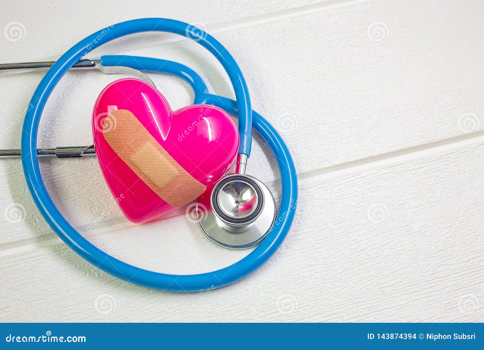 Pink Heart and Stethoscopes for Medical Content Stock Photo - Image of ...