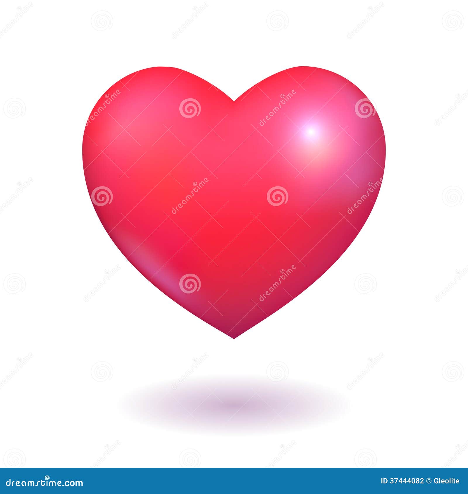 Pink heart stock vector. Illustration of stylized, sign - 37444082