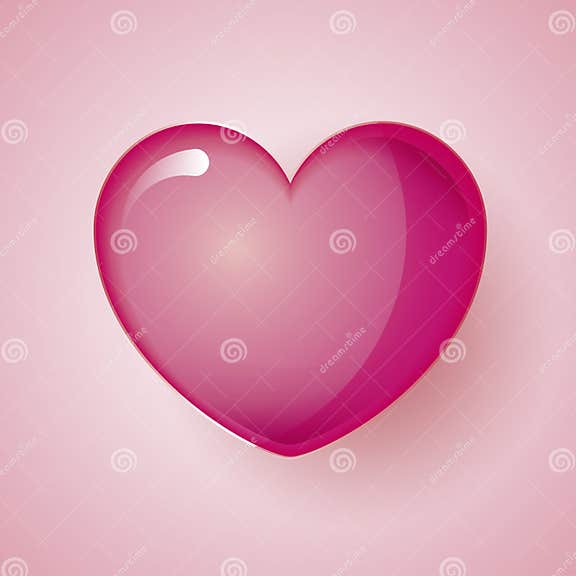 Pink heart vector stock vector. Illustration of abstract - 264357013