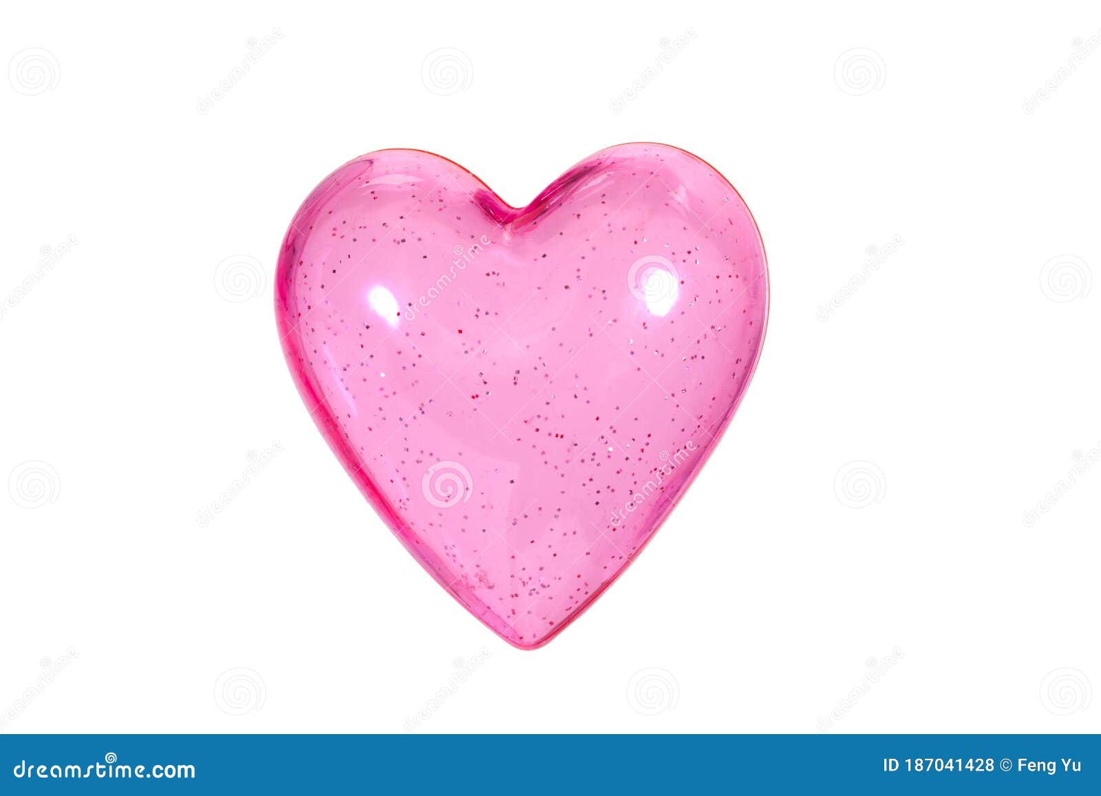Isolated Pink heart stock photo. Image of transparent - 187041428