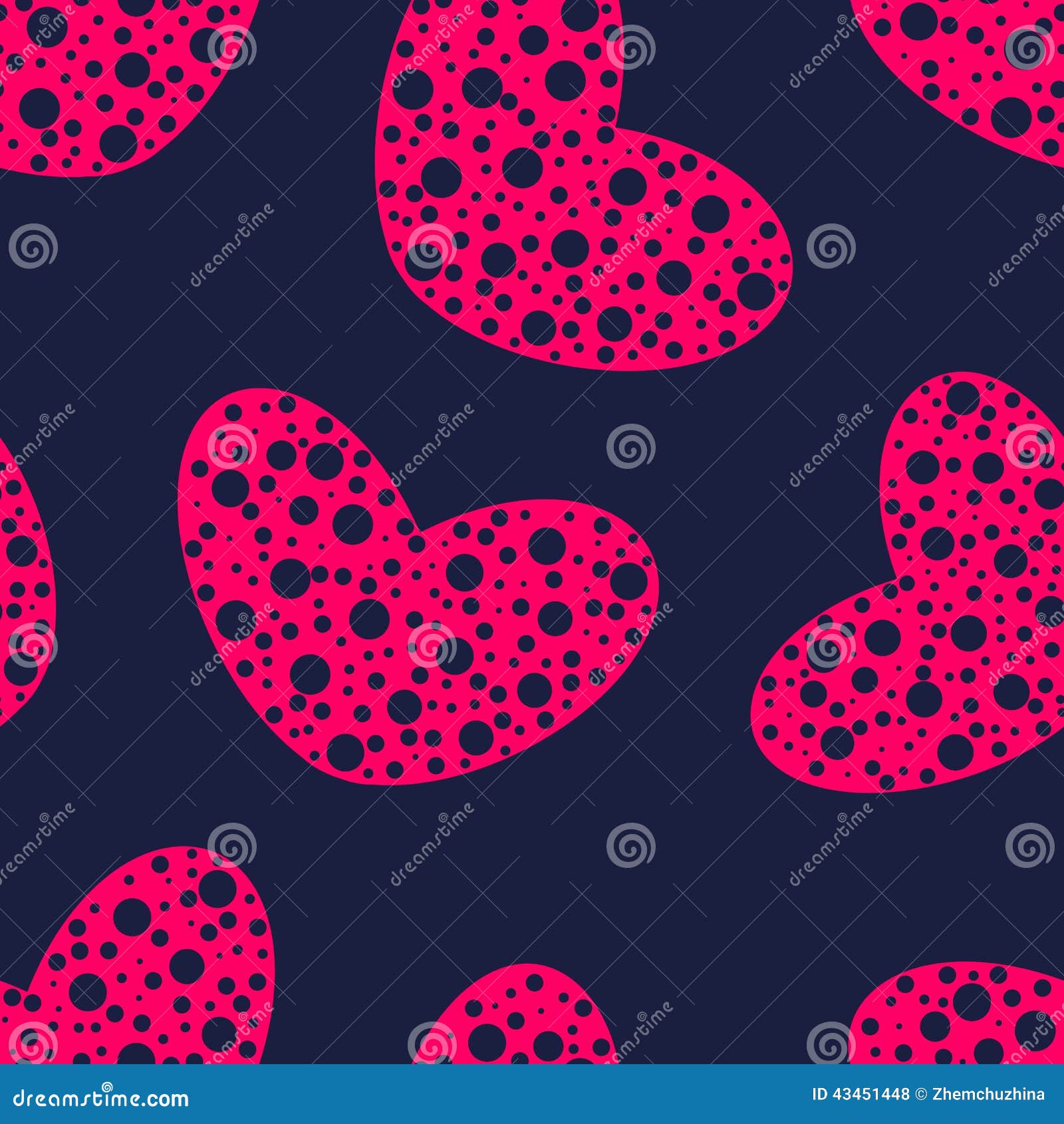 Pink Hearts Holes Seamless Pattern Stock Illustrations – 11 Pink Hearts ...