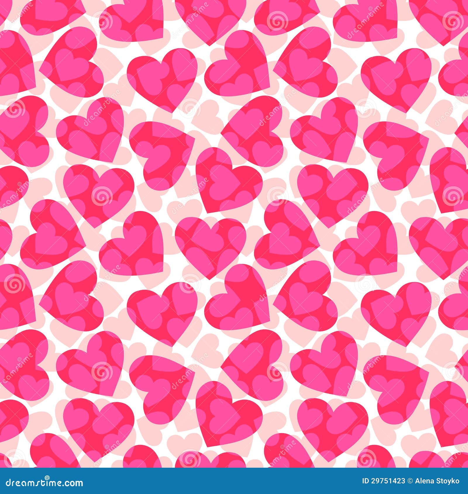 Pink hearts stock vector. Illustration of cover, heart - 29751423