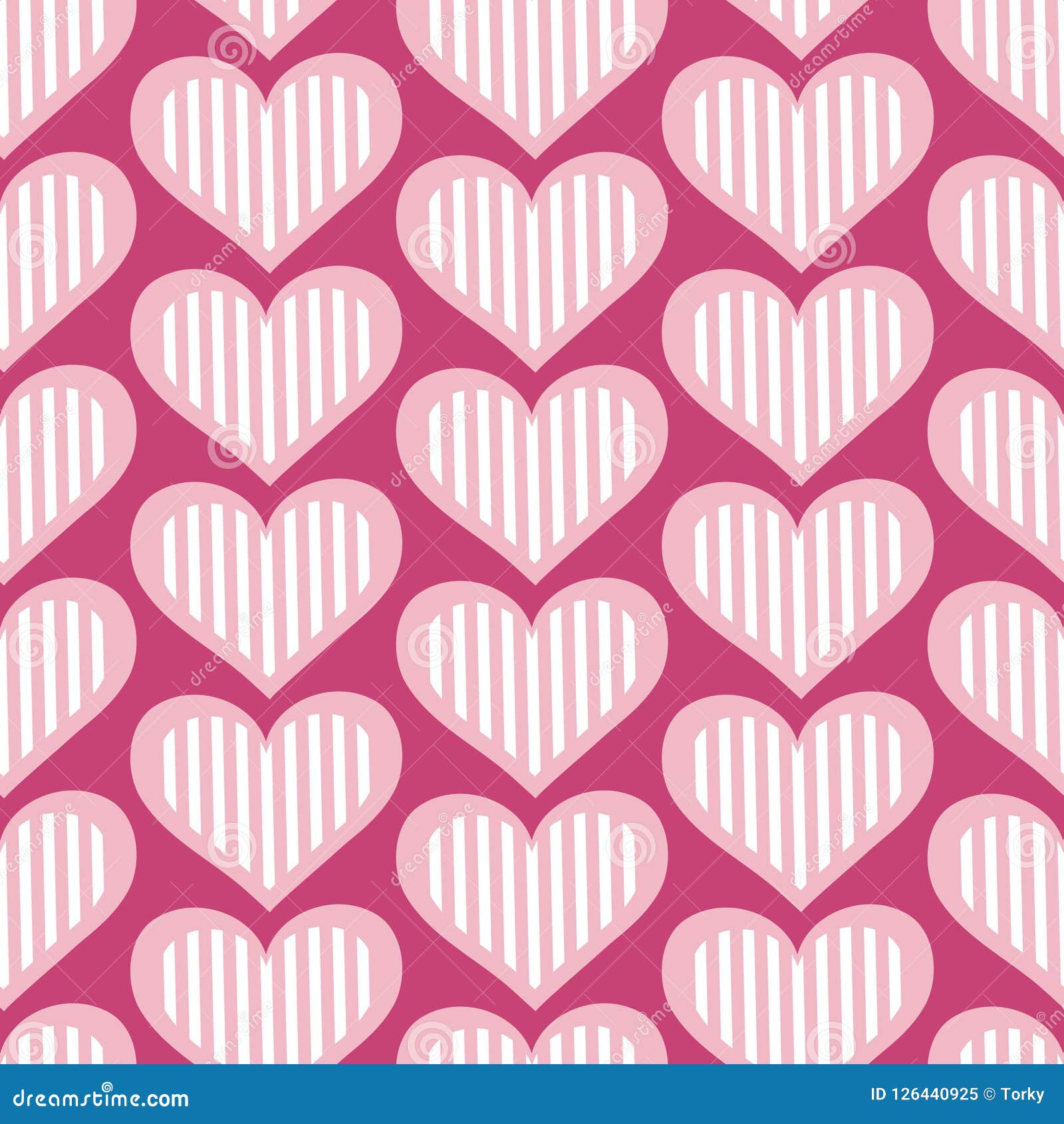 Pink Hearts Seamless Pattern Stock Vector - Illustration of hearts ...