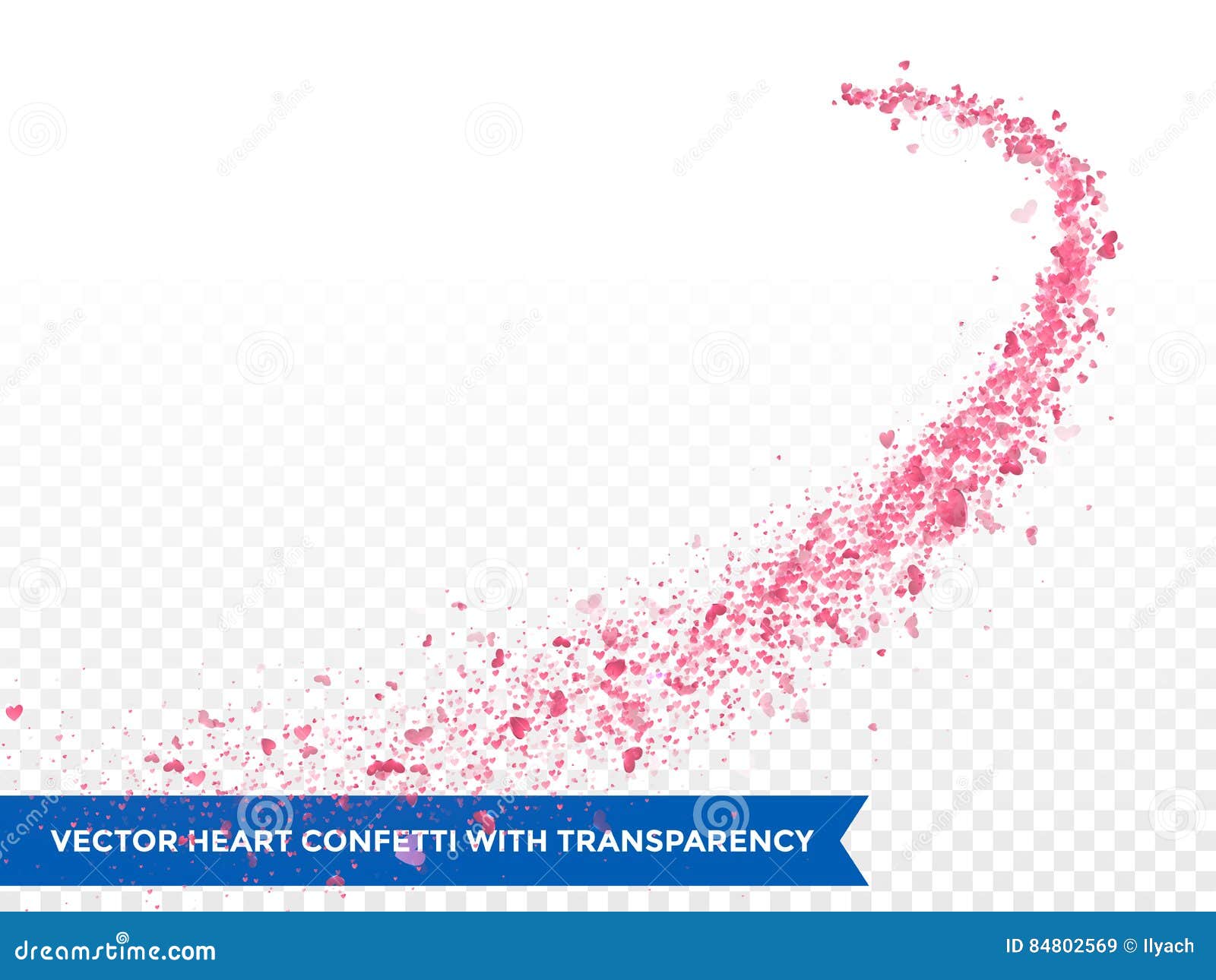 Comet Of Confetti On Black Background. Animation. Abstract Animation Of ...