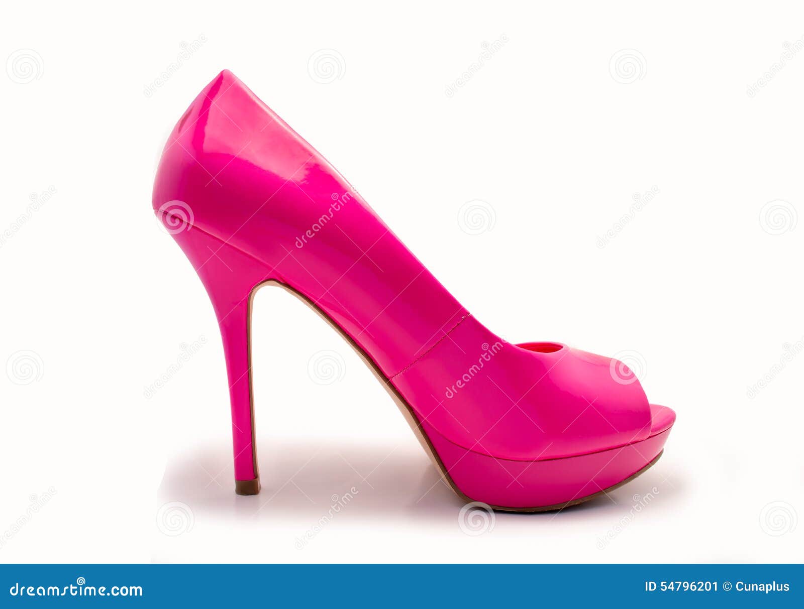 Pink heel shoe stock image. Image of luxury, heel, closeup - 54796201