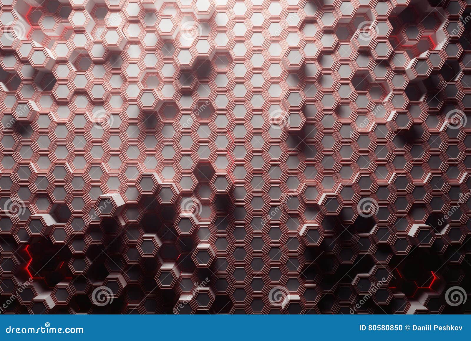 Pink hexagon background stock illustration. Illustration of nano - 80580850