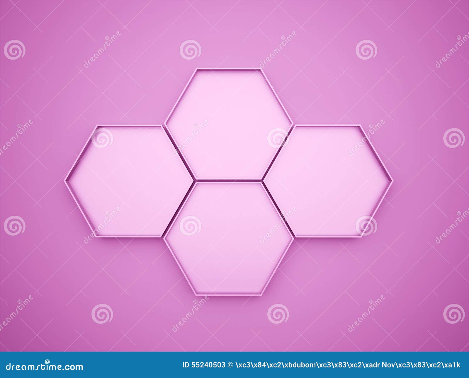 Pink hexagons cell stock illustration. Illustration of geometric - 55240503