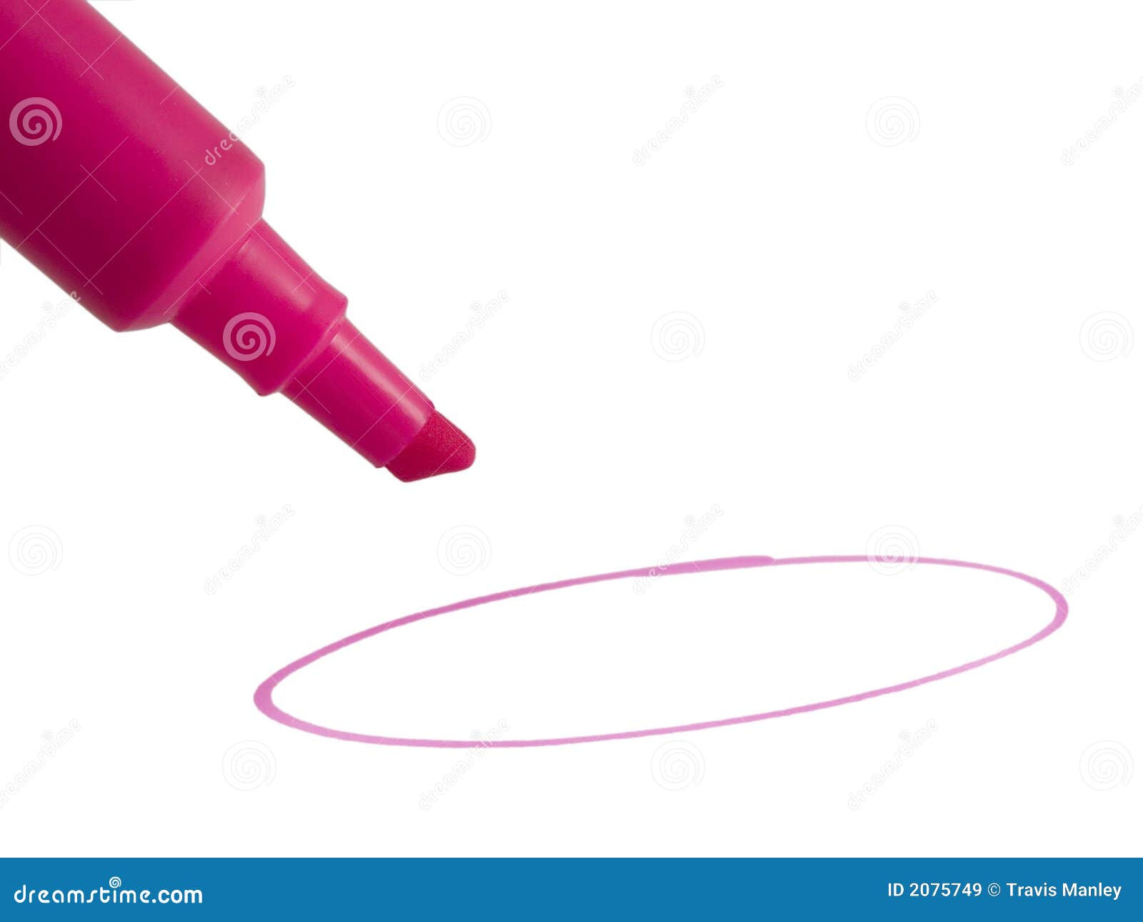 Pink highlighter close up stock image. Image of isolation - 2075749