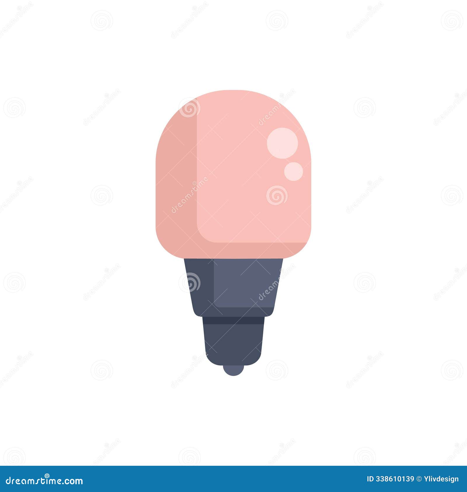 Pink Highlighter Underline Freehand Shape Vector Illustration ...