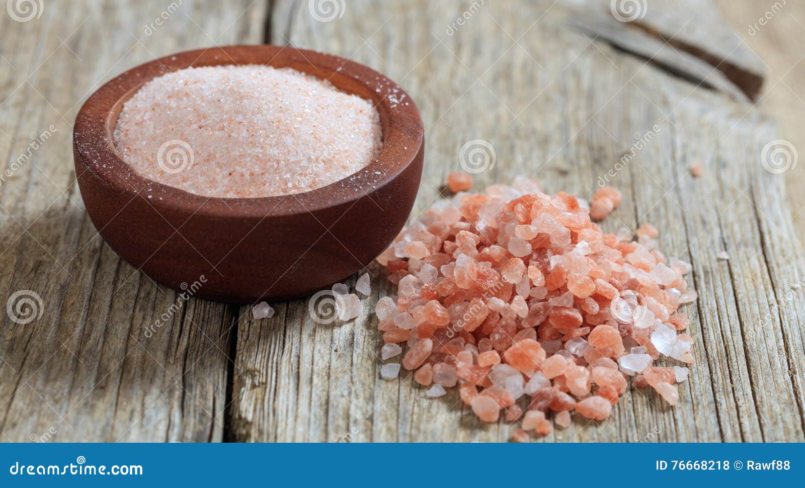 Pink Himalayan Salt on a Table Stock Photo - Image of food, surface ...