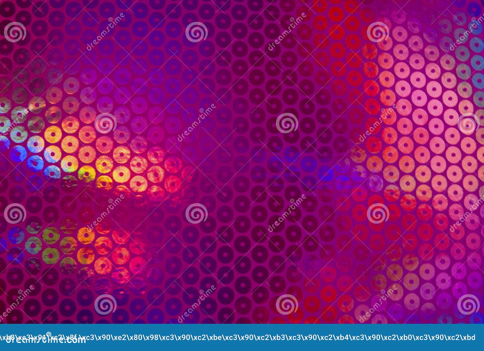 Pink Holographic Circles, Texture. Close-up Stock Image - Image of ...