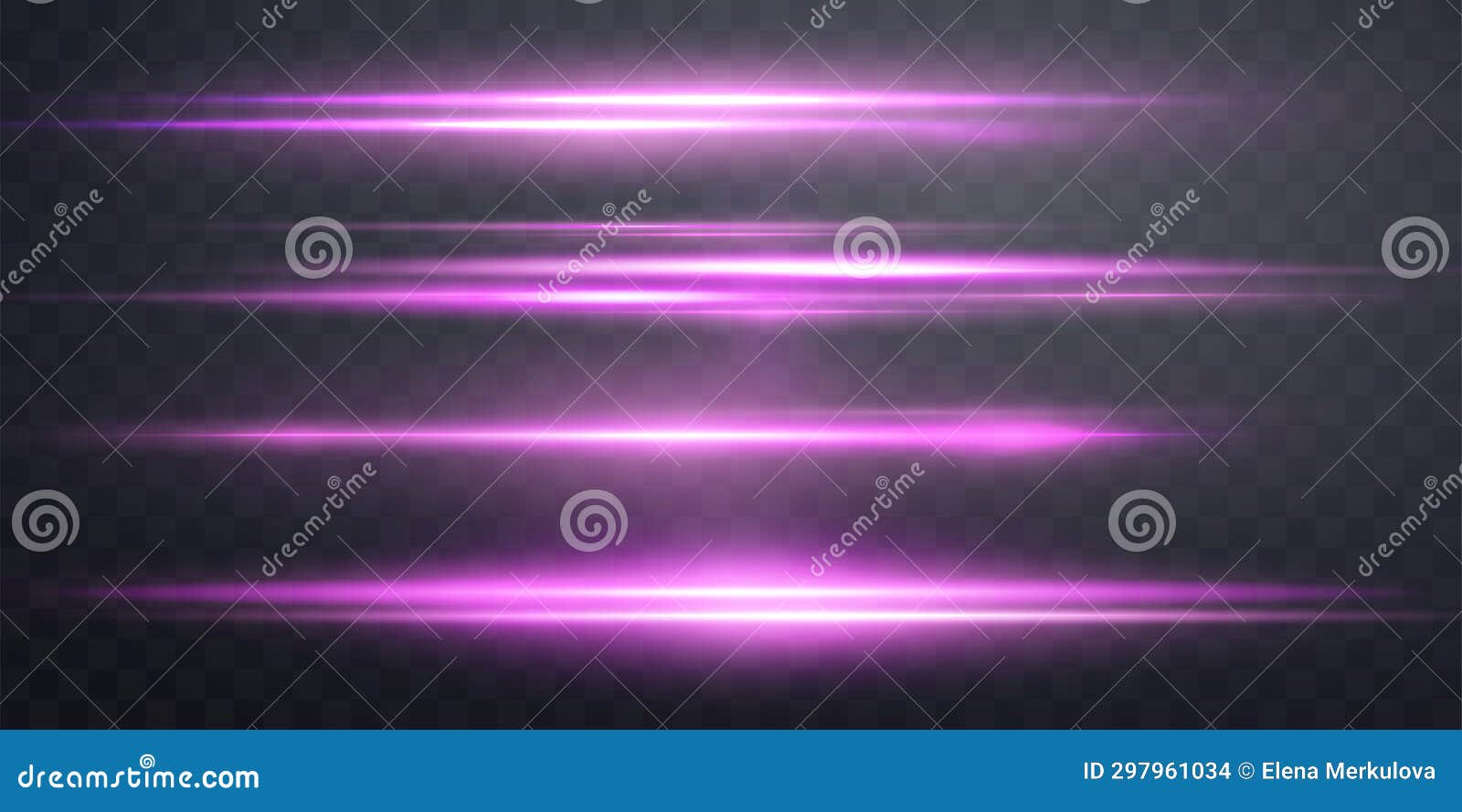 Pink Horizontal Lensflare. Light Flash with Rays Spotlight. Pink Glow ...