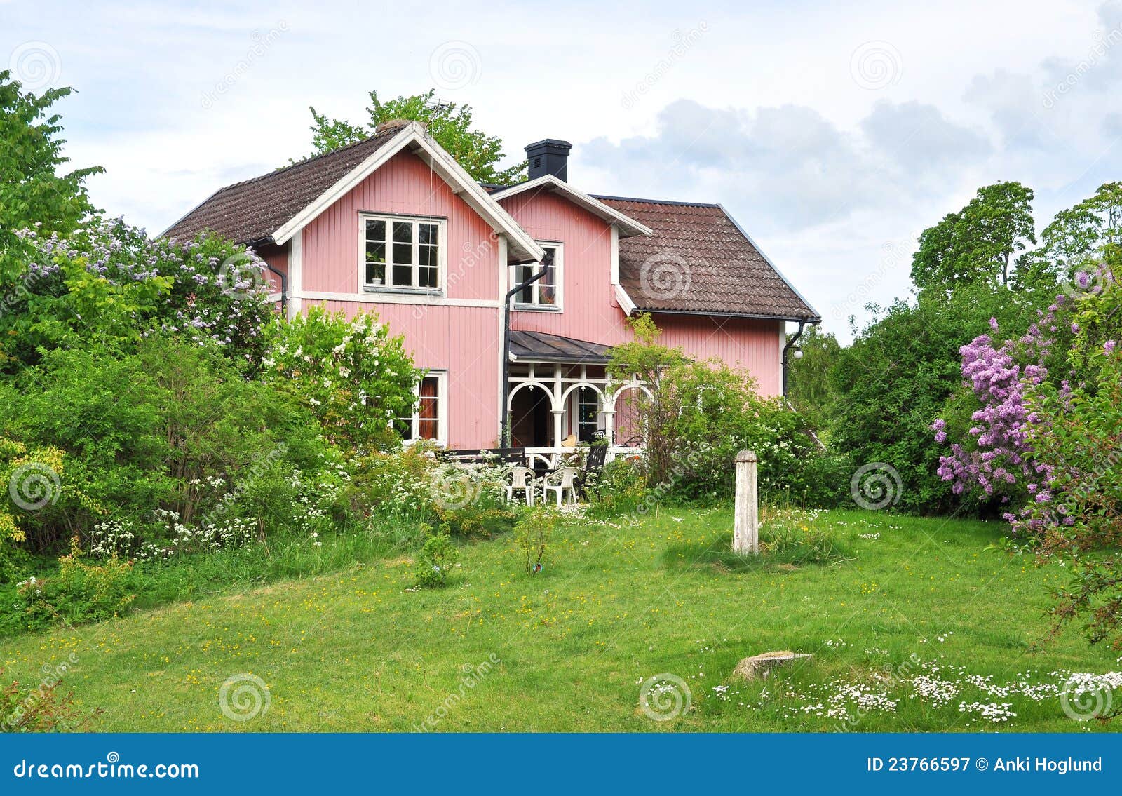 Pink house stock image. Image of environment, rural, destinations ...