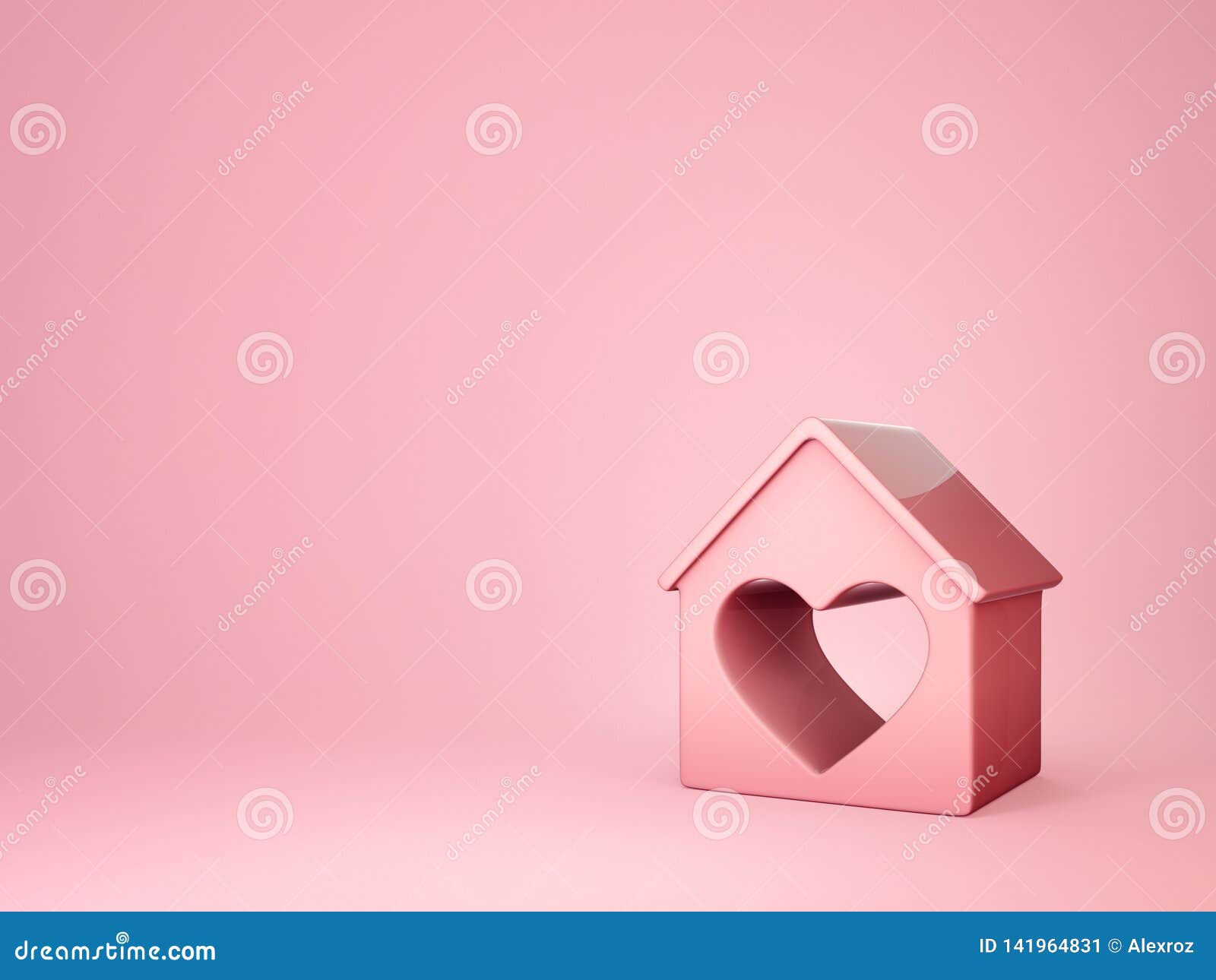 Pink House Sign Estate Logo Royalty-Free Stock Image | CartoonDealer ...