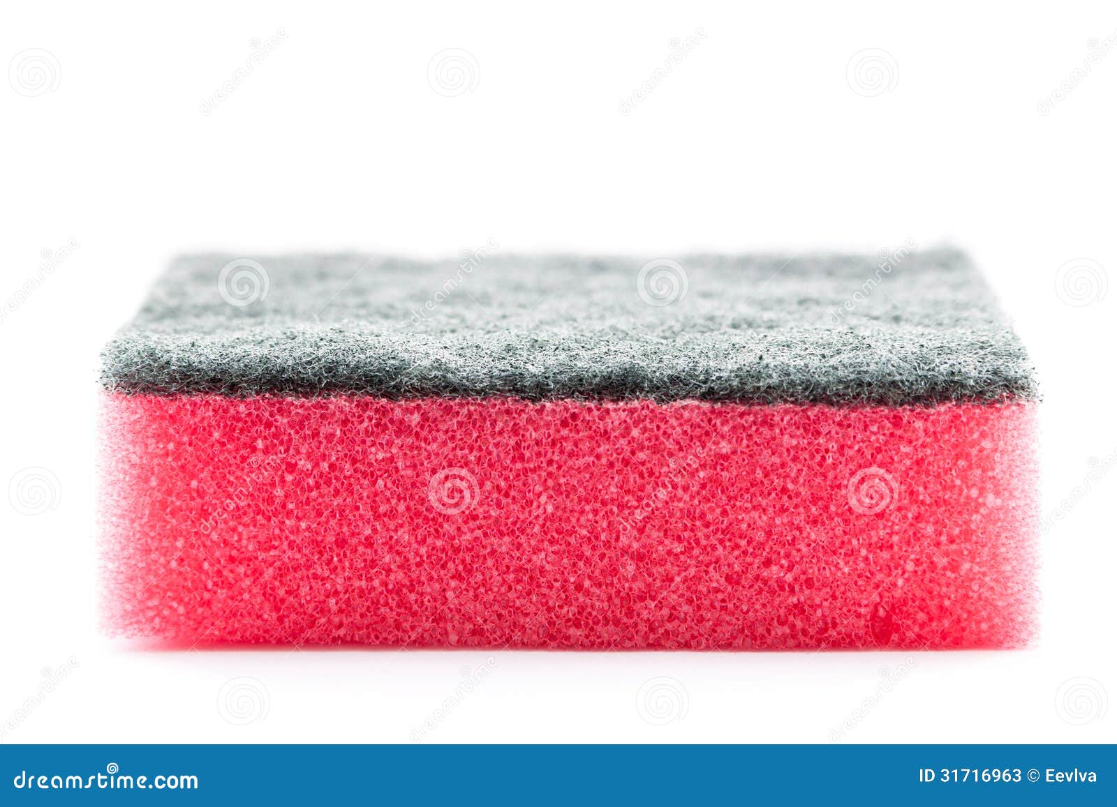 Pink household sponge. stock image. Image of home, clean - 31716963