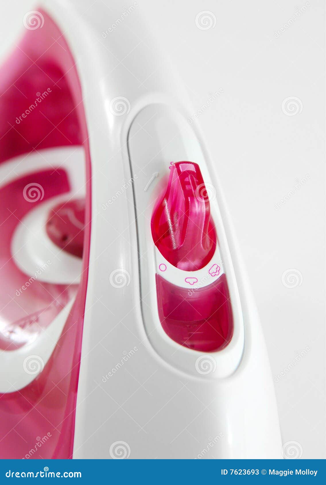 Pink Household Steam Iron stock image. Image of feminine - 7623693