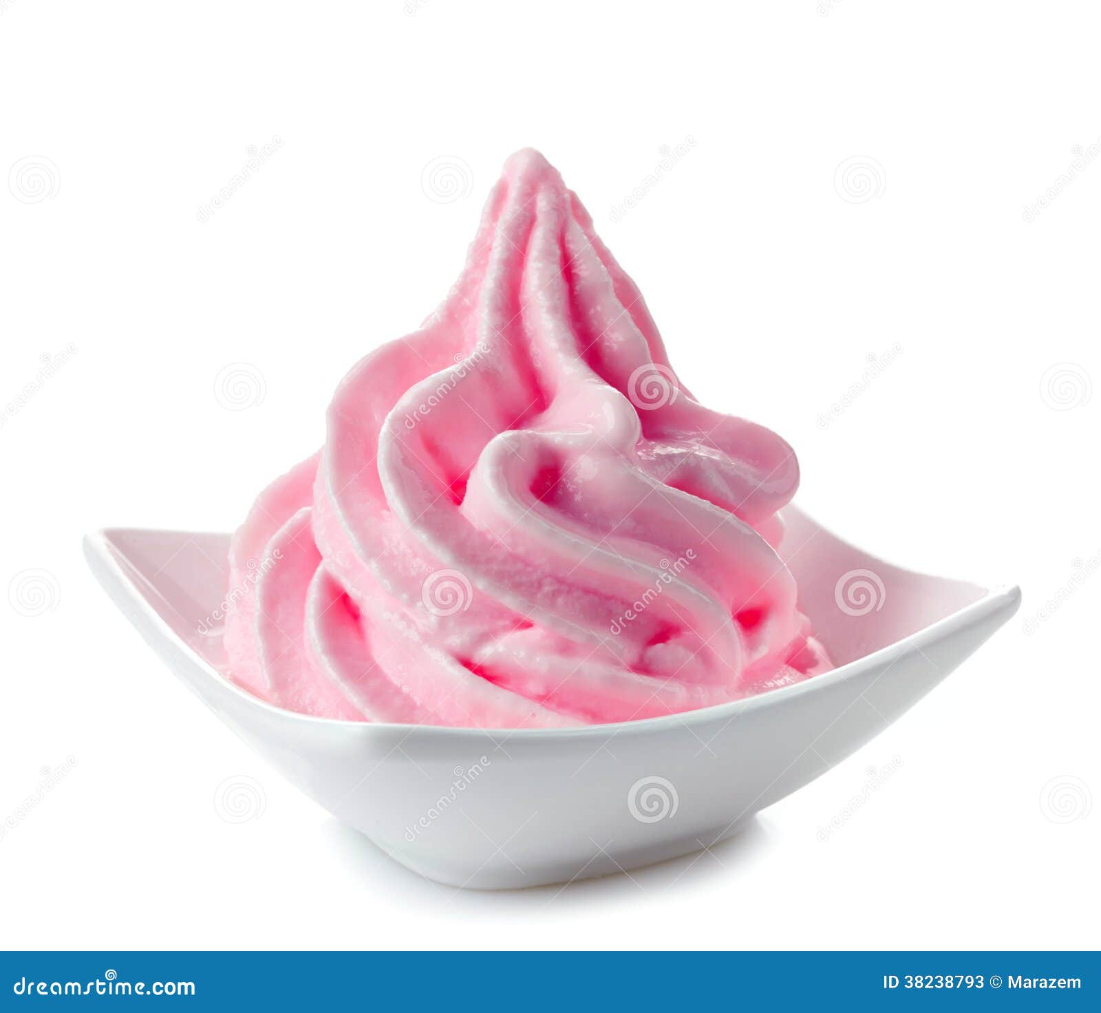Pink ice cream stock image. Image of bowl, seasonal, closeup - 38238793