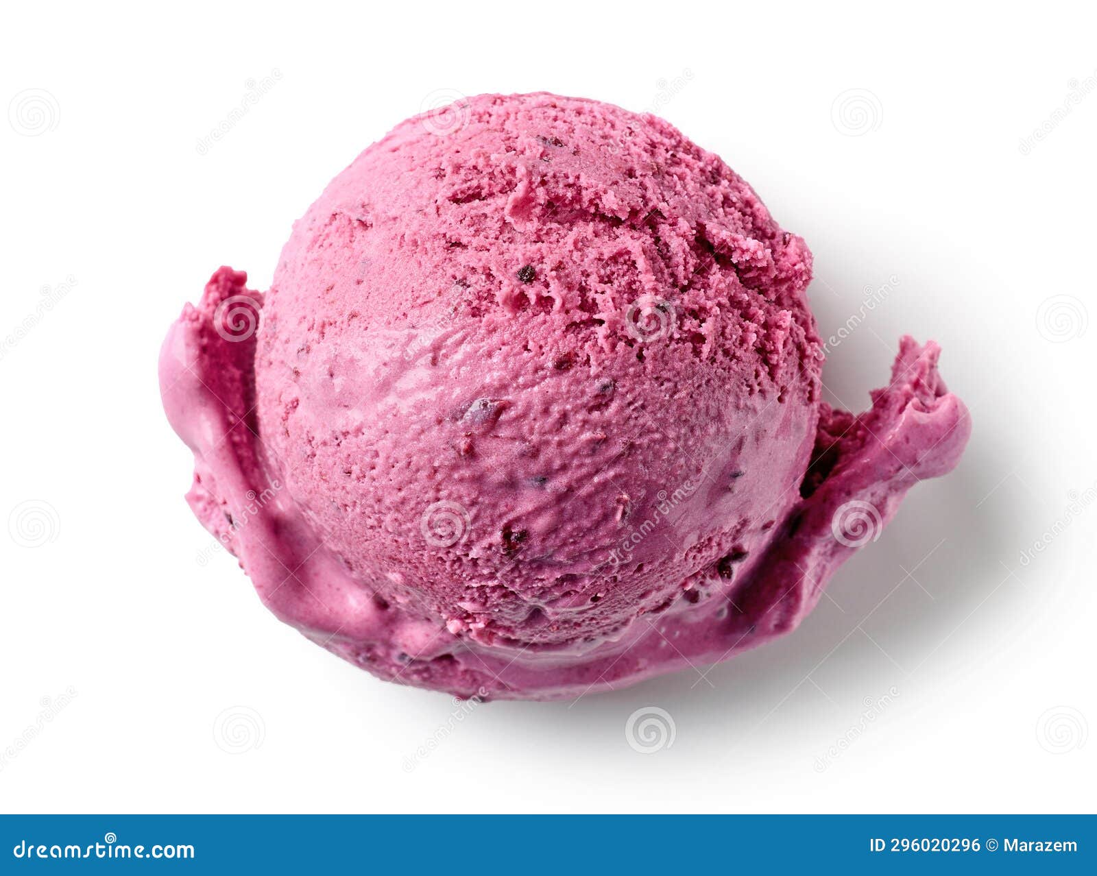 Pink ice cream ball stock photo. Image of sugar, delicious - 296020296