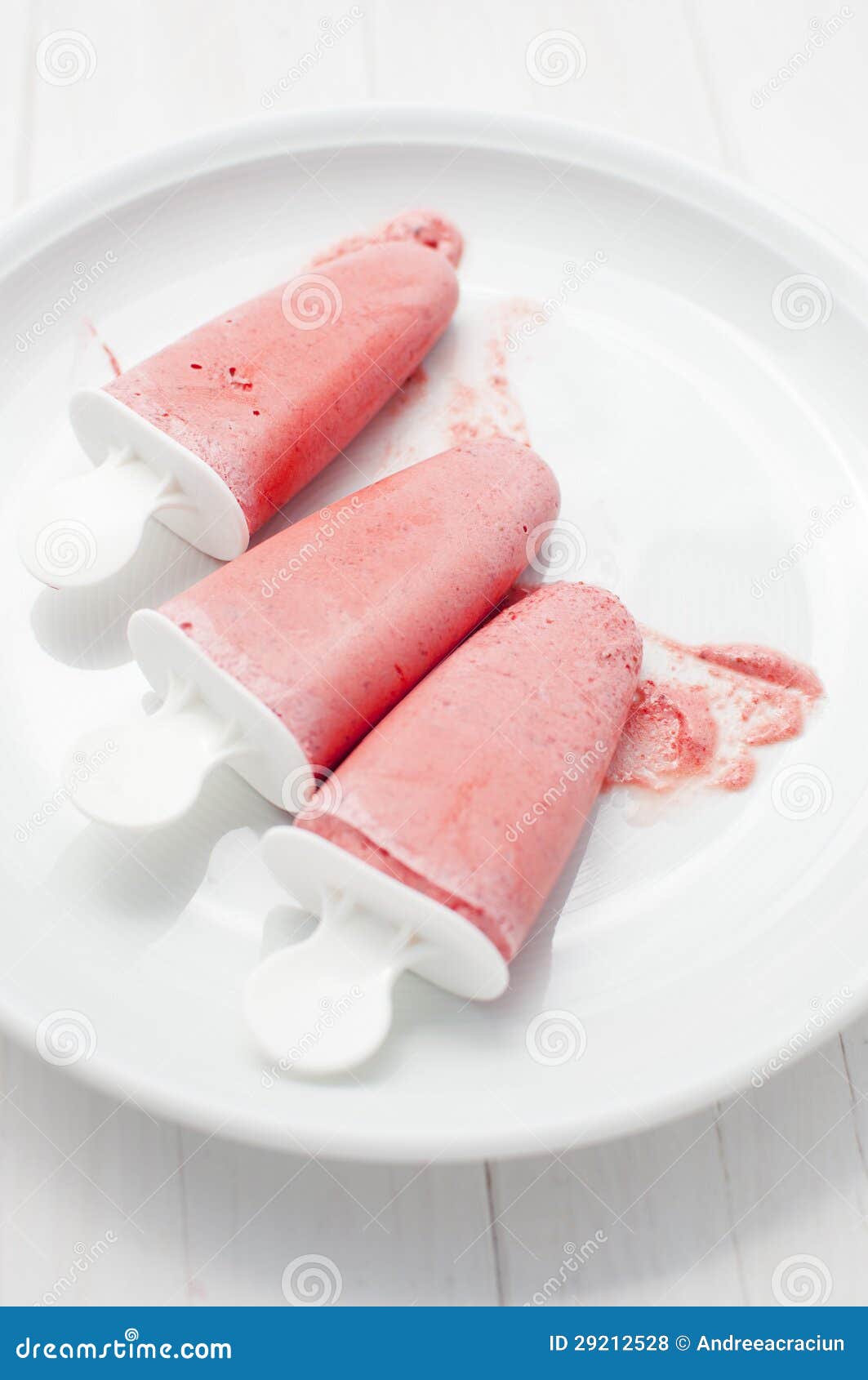 Pink ice cream pops stock photo. Image of cold, pink - 29212528