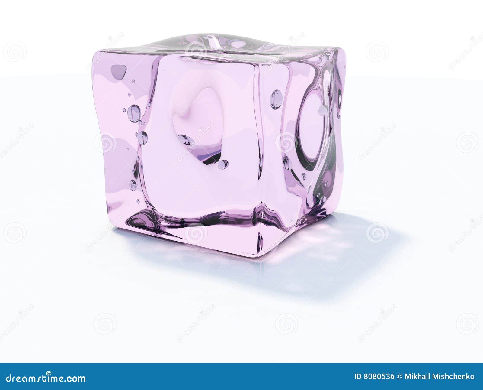 Pink ice cube stock photo. Image of chilled, isolated - 8080536