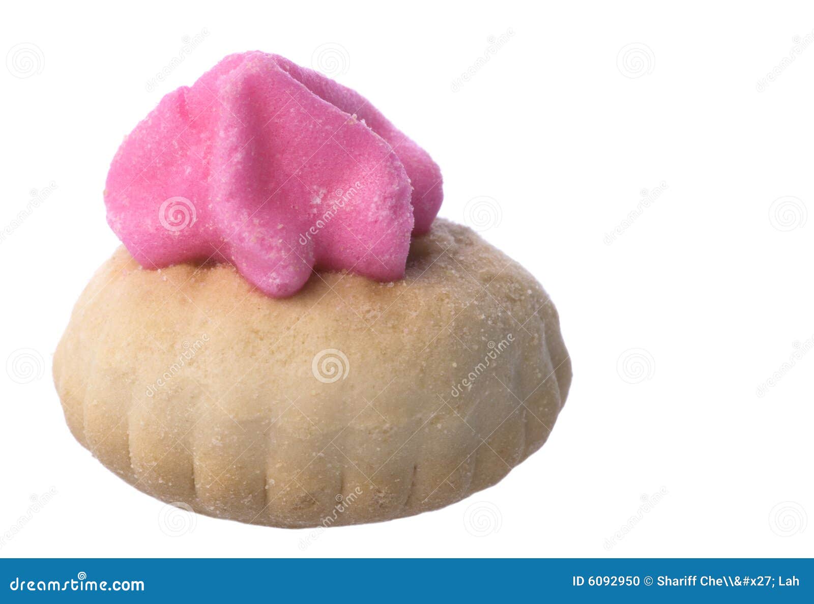 Pink icing on biscuit stock photo. Image of decorated - 6092950