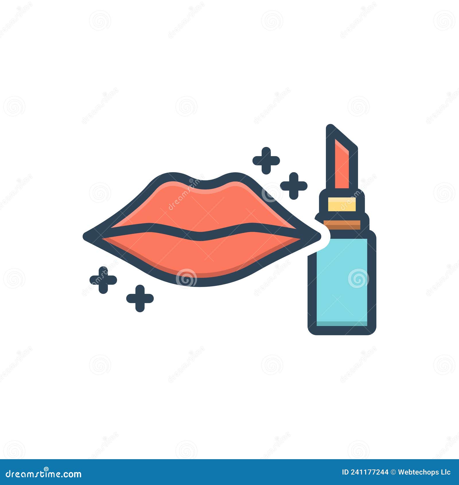 Color Illustration Icon for Pink, Color and Pigment Stock Illustration ...