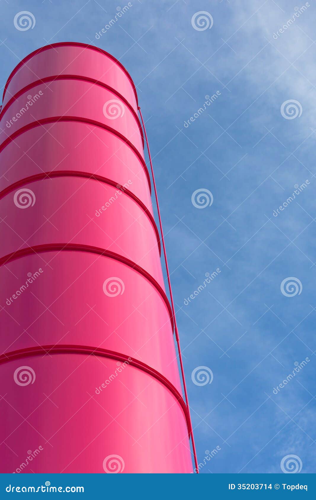Pink Industrial Pipe stock photo. Image of bright, blue - 35203714