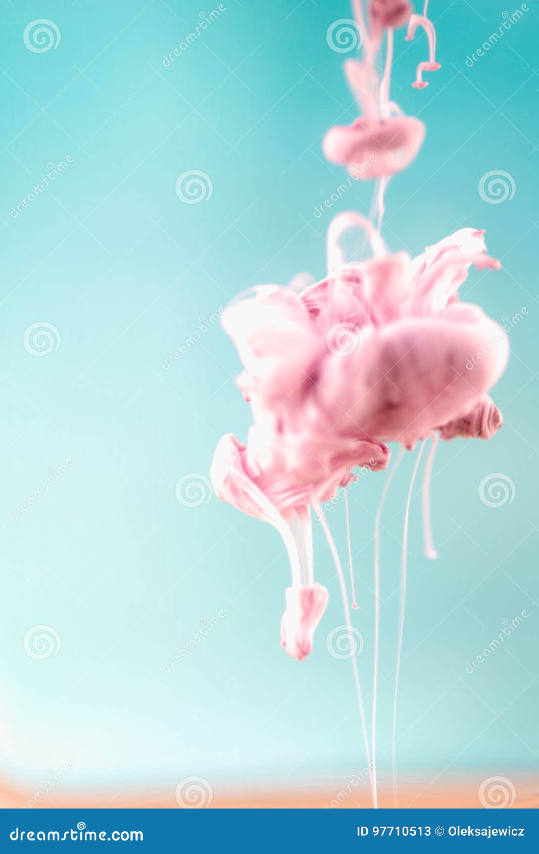 Pink Ink in Water, Artistic Shot, Abstract Background Stock Image ...