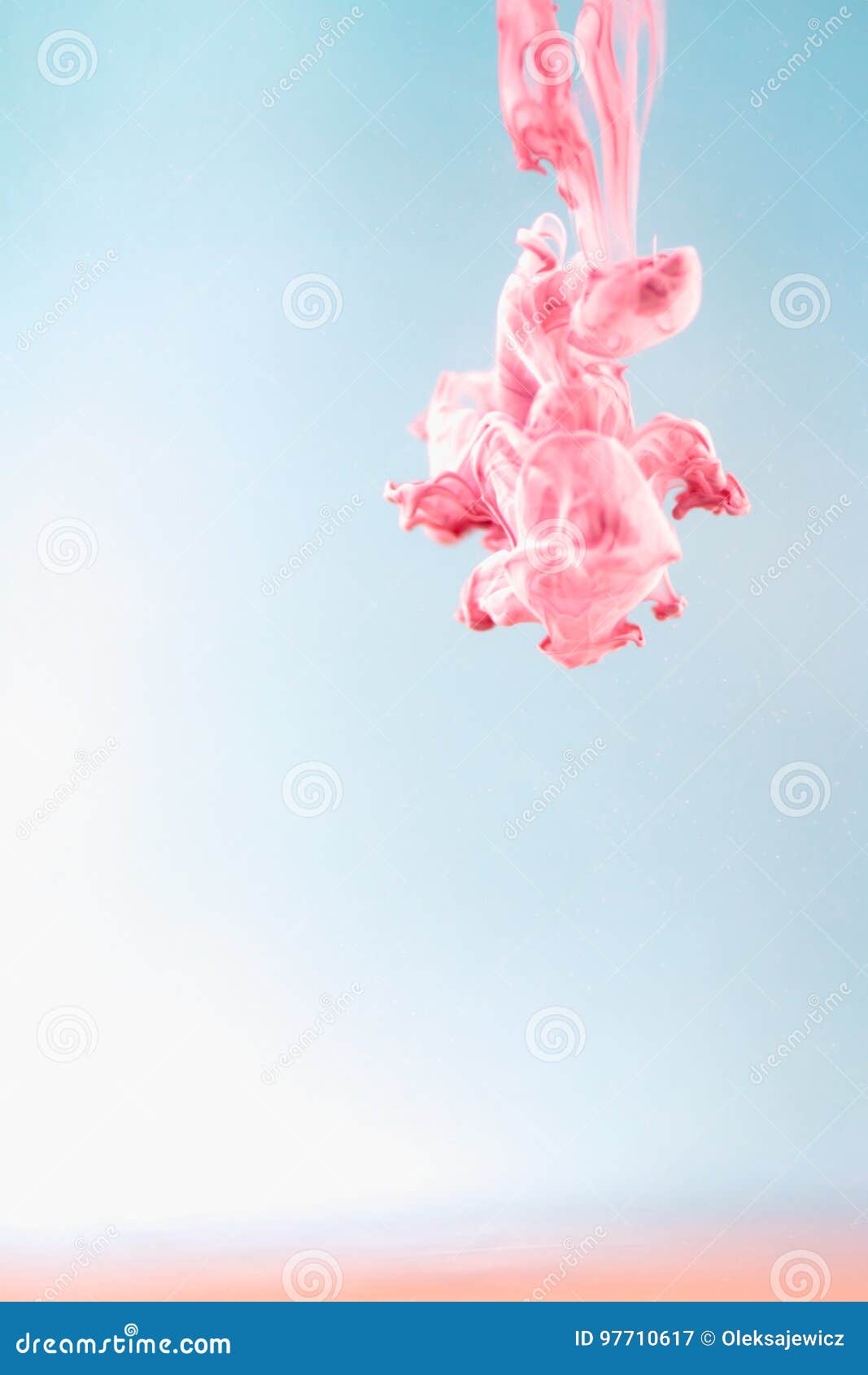 Pink Ink in Water, Artistic Shot, Abstract Background Stock Image ...