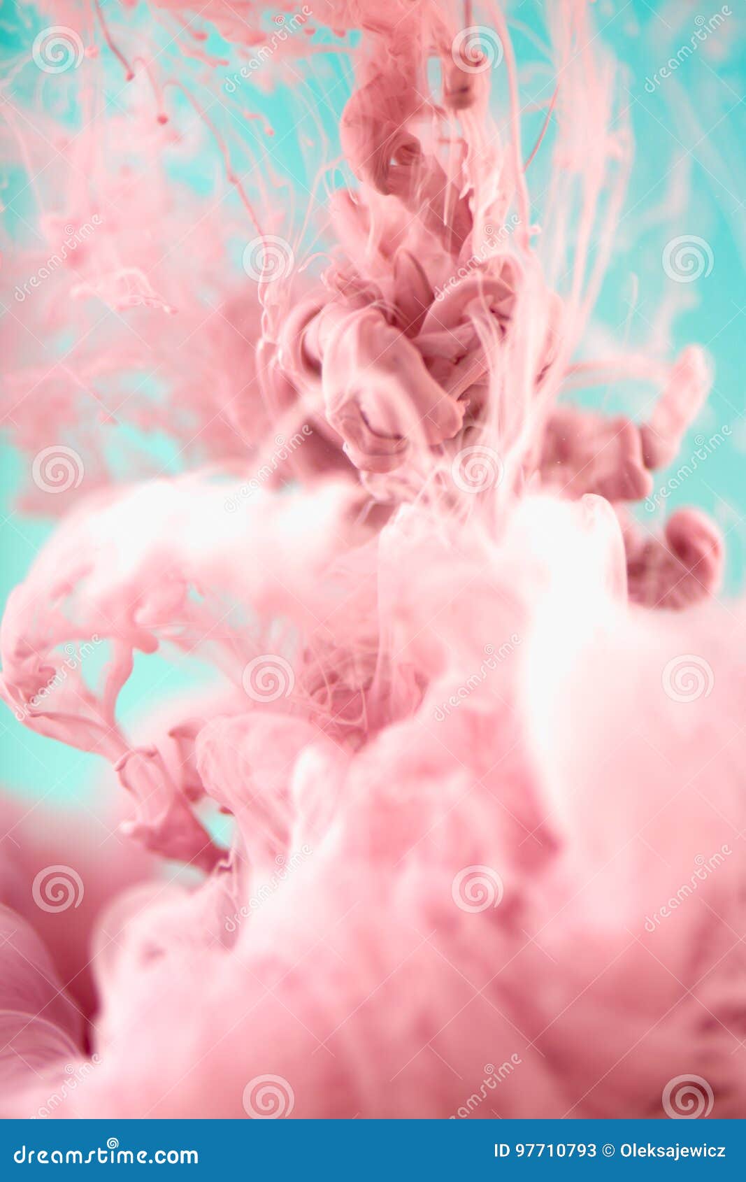 Pink Ink in Water, Artistic Shot, Abstract Background Stock Image ...