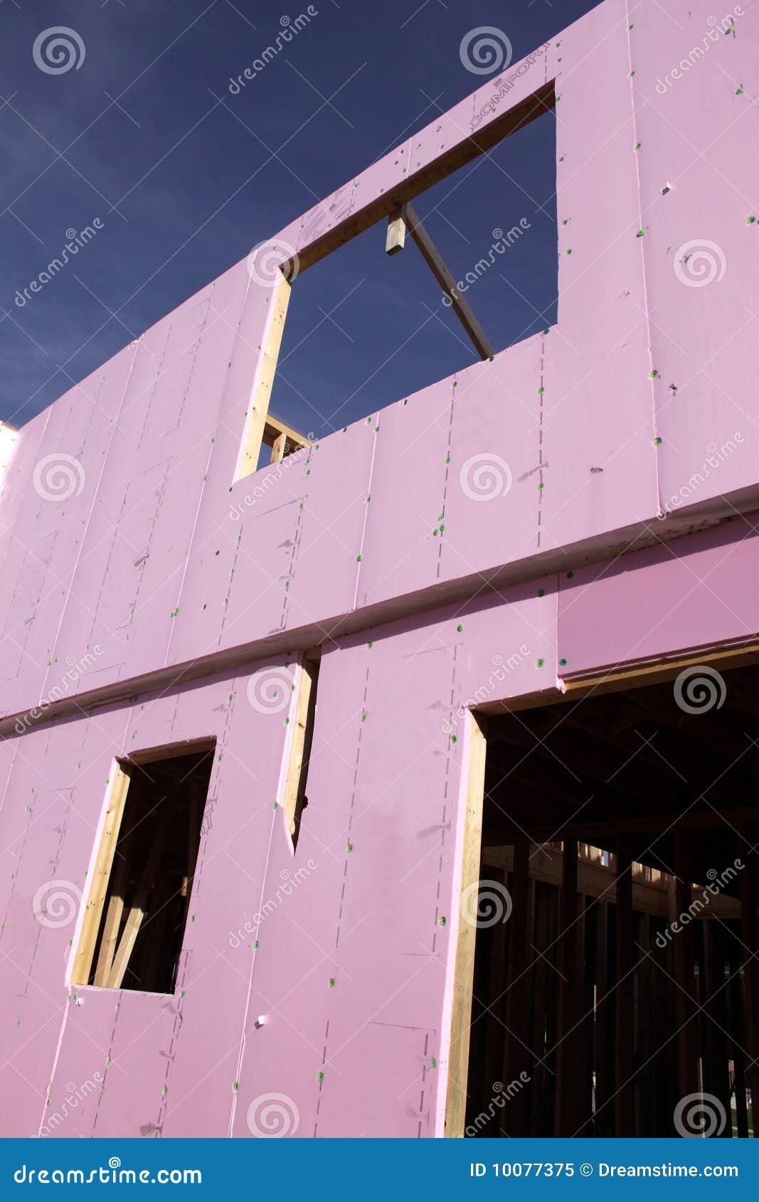 Pink Insulation stock image. Image of sunlight, insulation - 10077375