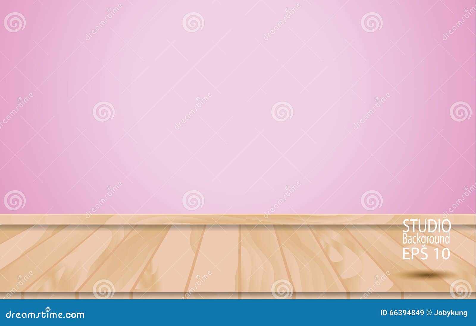 Pink Interior Room on Wooden Floor Stock Vector - Illustration of floor ...