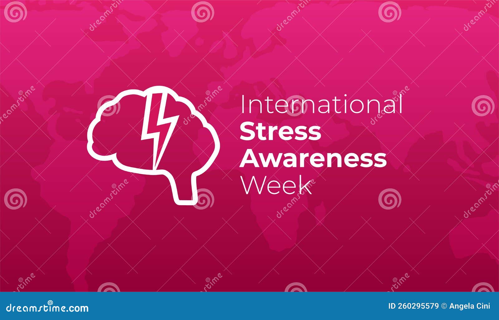 Pink International Stress Awareness Week Background Illustration Stock ...