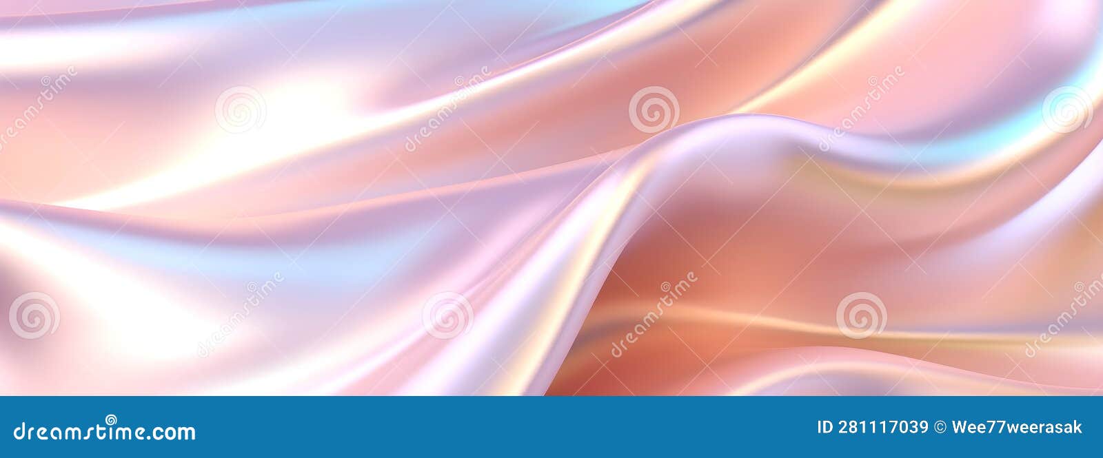 Pink Iridescent Silk Background GenerativeAI Stock Illustration ...