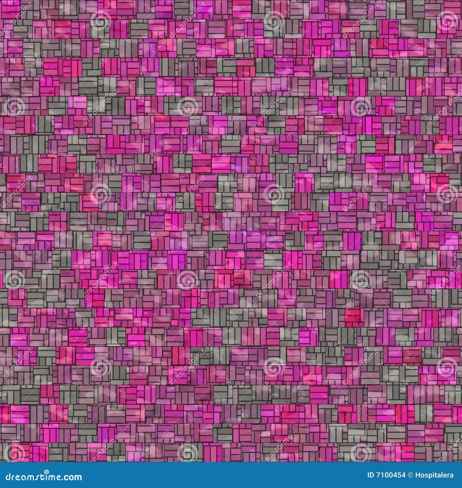 Pink irregular tiles stock illustration. Illustration of mosaic - 7100454