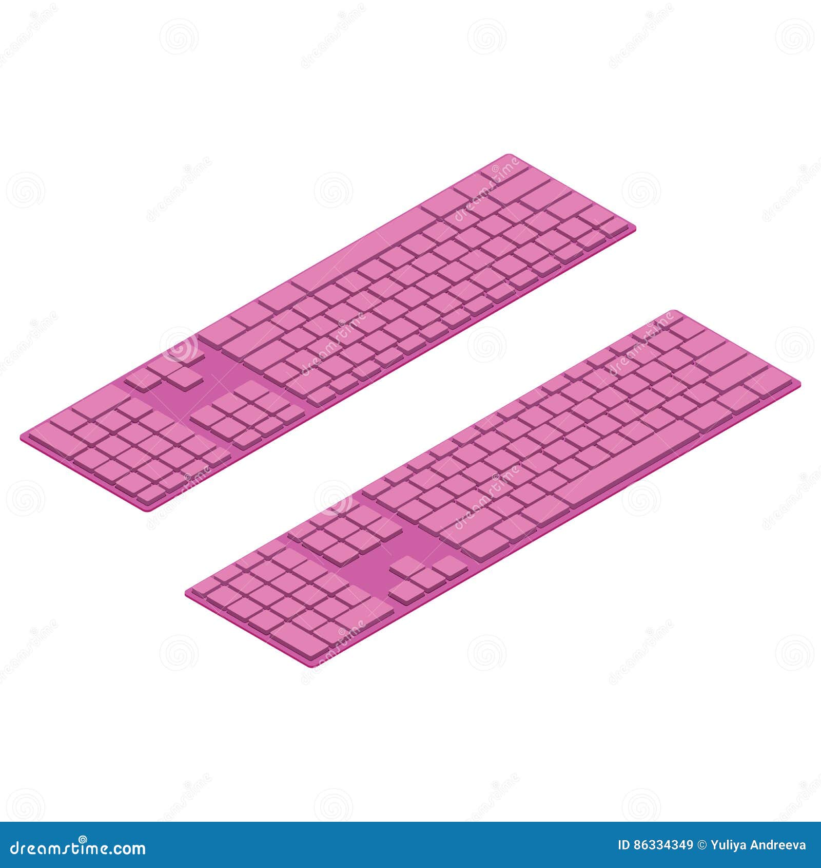 Keyboards Of A Keyboard Musical Instrument With Inversion Color, 3 ...