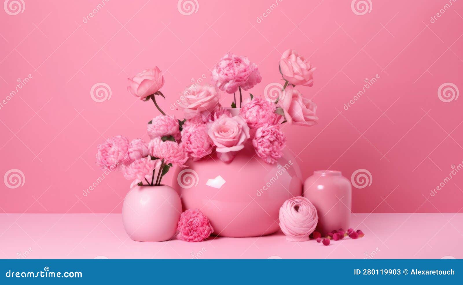 Pink Items on a Pink Background. Visualization of the Space of a Single ...