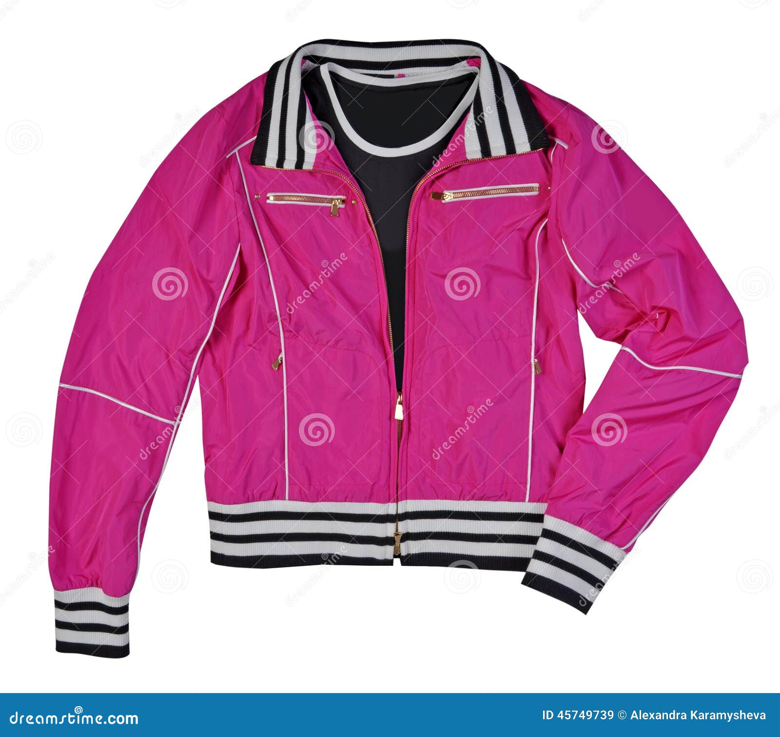 Pink jacket isolated stock image. Image of colour, jupe - 45749739