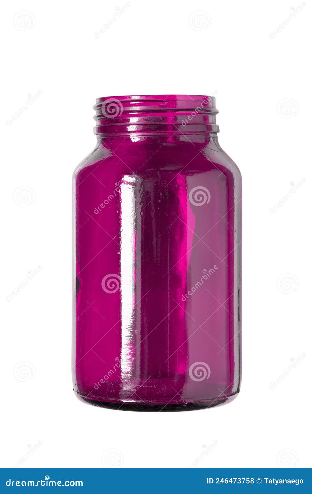 Pink jar isolated stock photo. Image of utensil, purple - 246473758