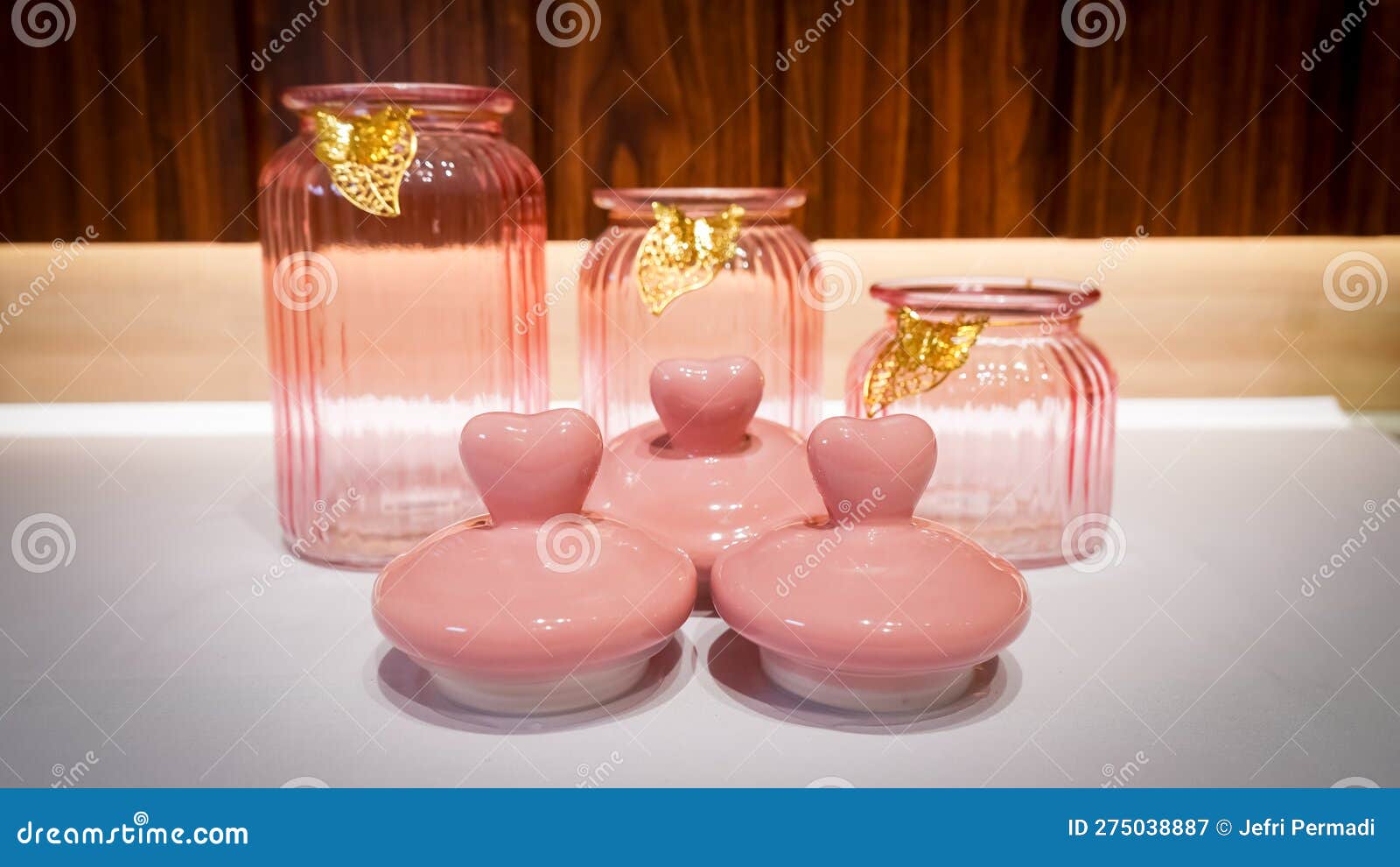 Pink Jars with Gold Ribbons: Adding Glamor To Your Storage Solution ...