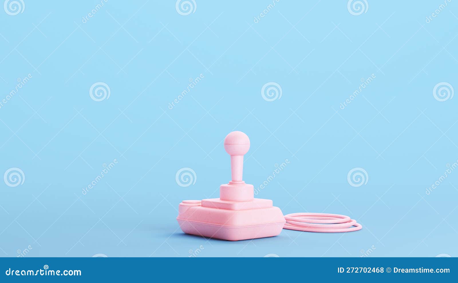 Pink Joystick Controller Retro Gaming Device Peripheral Kitsch Blue ...