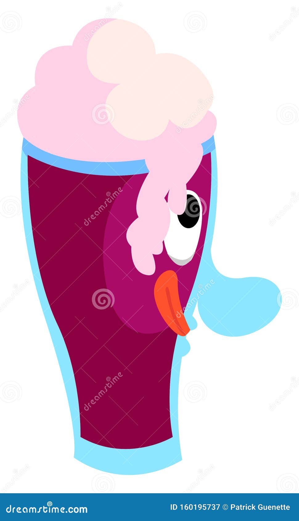 Pink Juice, Illustration, Vector Stock Vector - Illustration of object ...